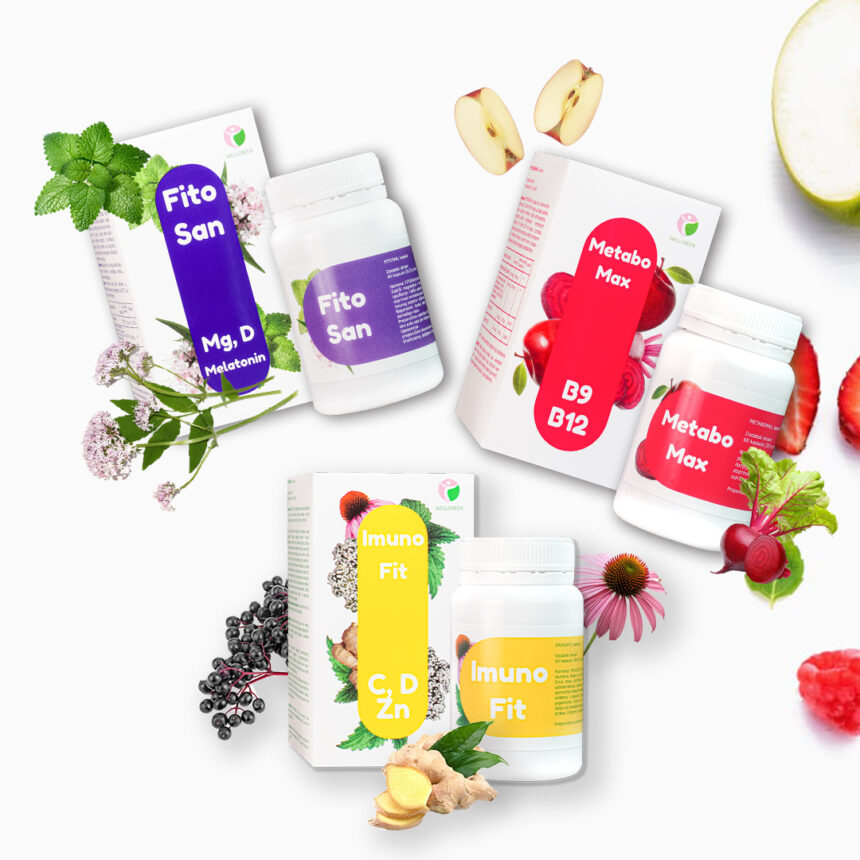Wellgreen Trio Set: METABOMAX, FITOSAN i IMUNOFIT kapsule